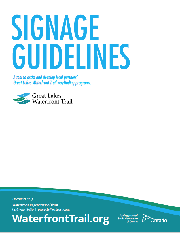 Signage Guidelines & Templates | Great Lakes Waterfront Trail