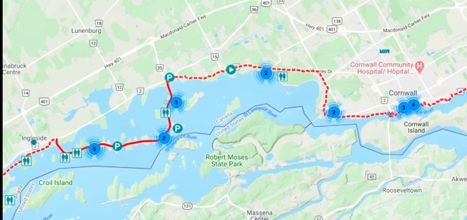 Itinerary:Cornwall to Long Sault Parkway | Great Lakes Waterfront Trail